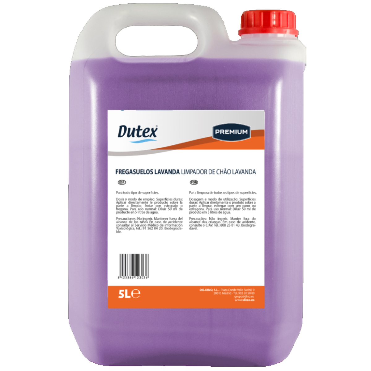 Detergente multiusos lavanda, Dutex, para limpeza de todas as ...