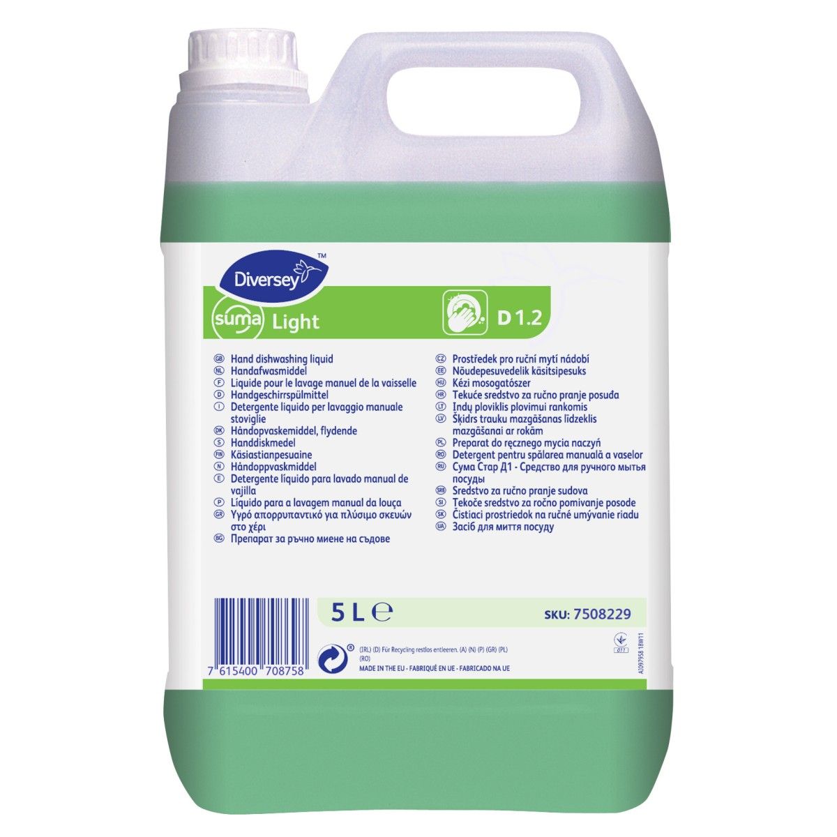 Suma Light D1.2 é um detergente líquido para a lavagem manual de louça ...