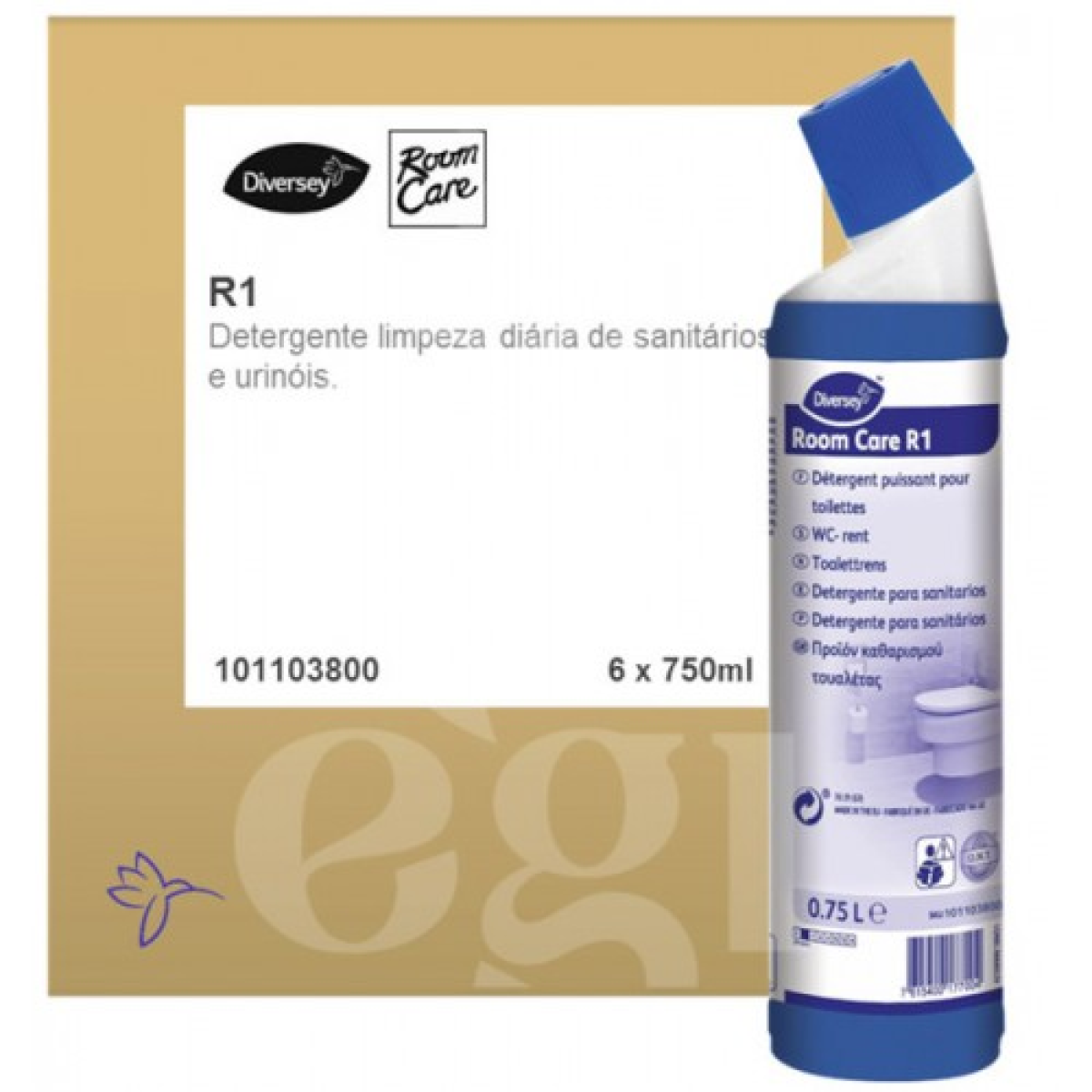 Detergente para sanitários, Diversey, detergente para a limpeza diária ...
