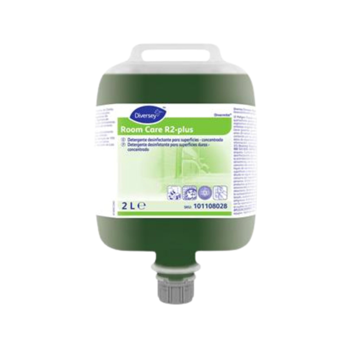 Detergente desinfetante, Diversey, para superfíces duras, concentrado ...